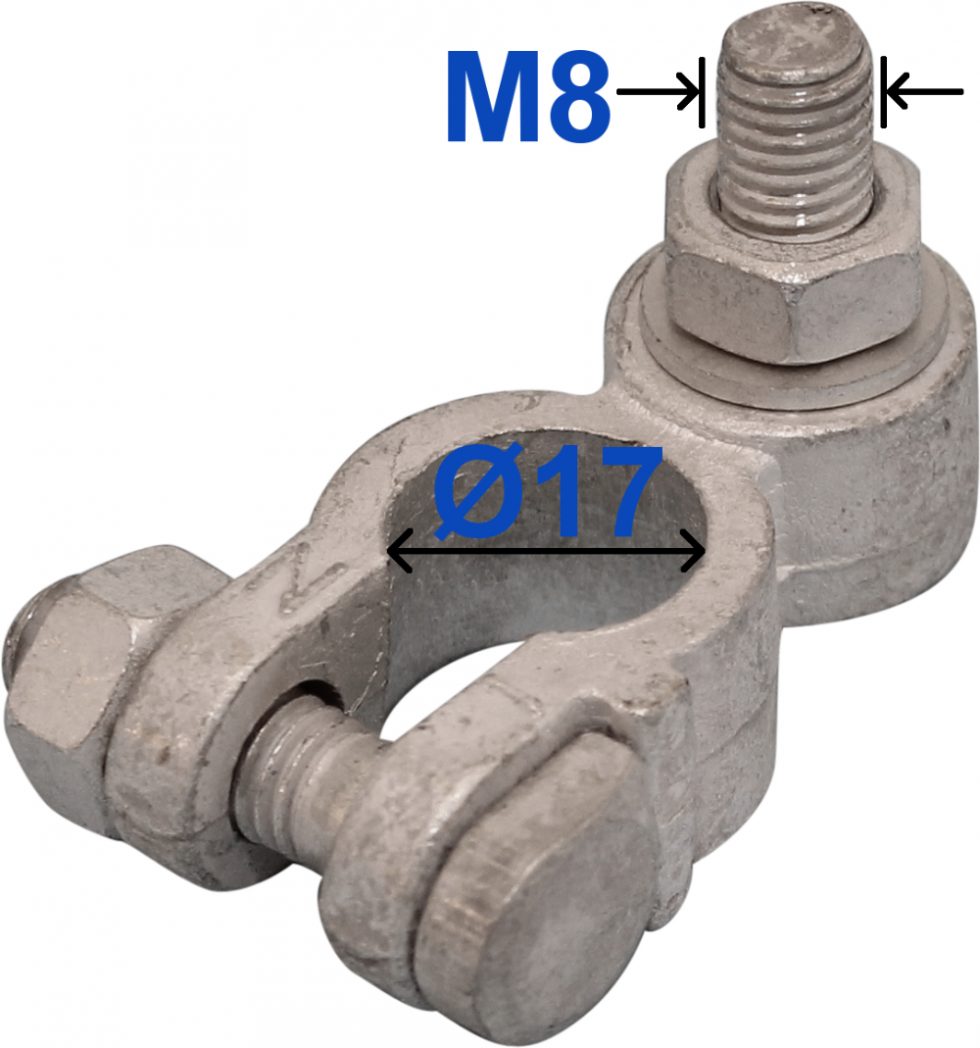 Battery terminals stud wing nut bolt - Raco
