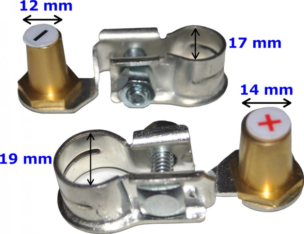 Batteri polsko adapter lille til stor - Raco